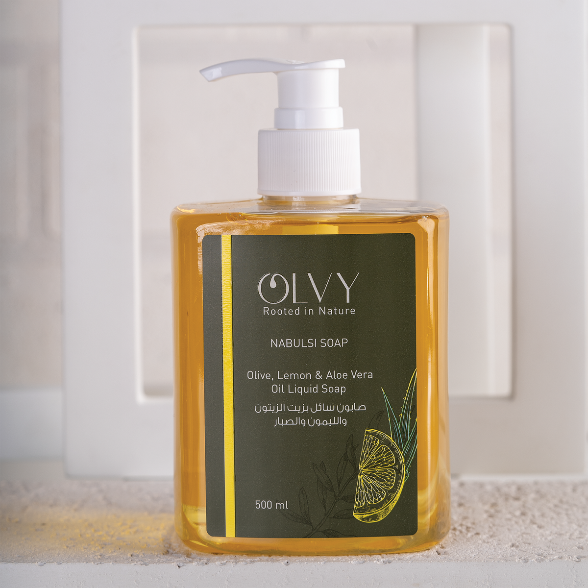 Olive, Lemon, & Aloe Vera Oil Liquid Soap 500 ML – OLVY-JO