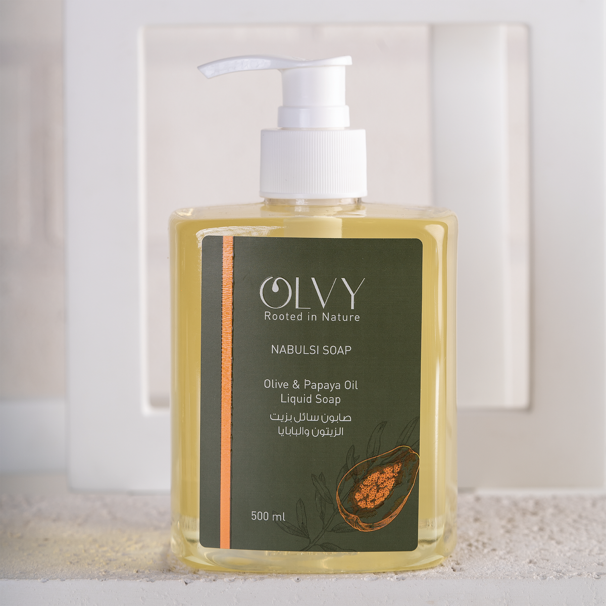 Olive & Papaya Oil Liquid Soap 500 ML – OLVY-JO