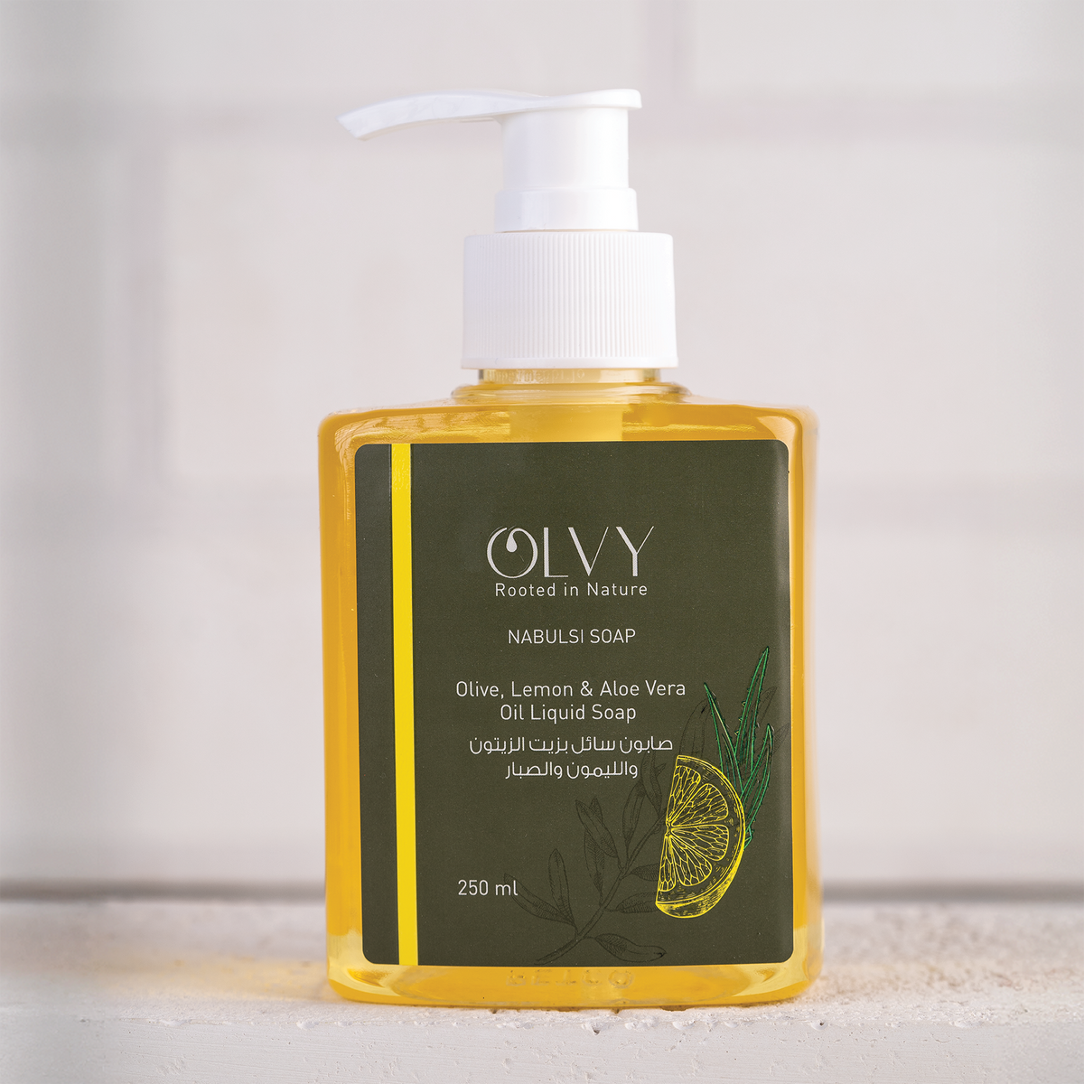 Olive, Lemon, & Aloe Vera Oil Liquid Soap 250 ML – OLVY-JO